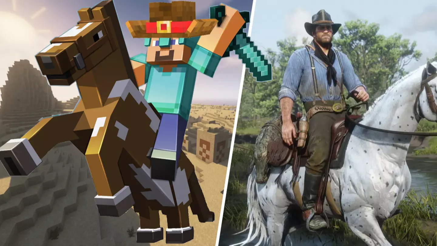 Red Dead Redemption 2 rencontre Minecraft dans cet impressionnant ...